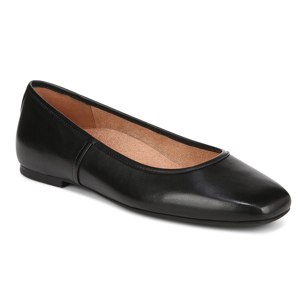 Womens black dress shoes flats store